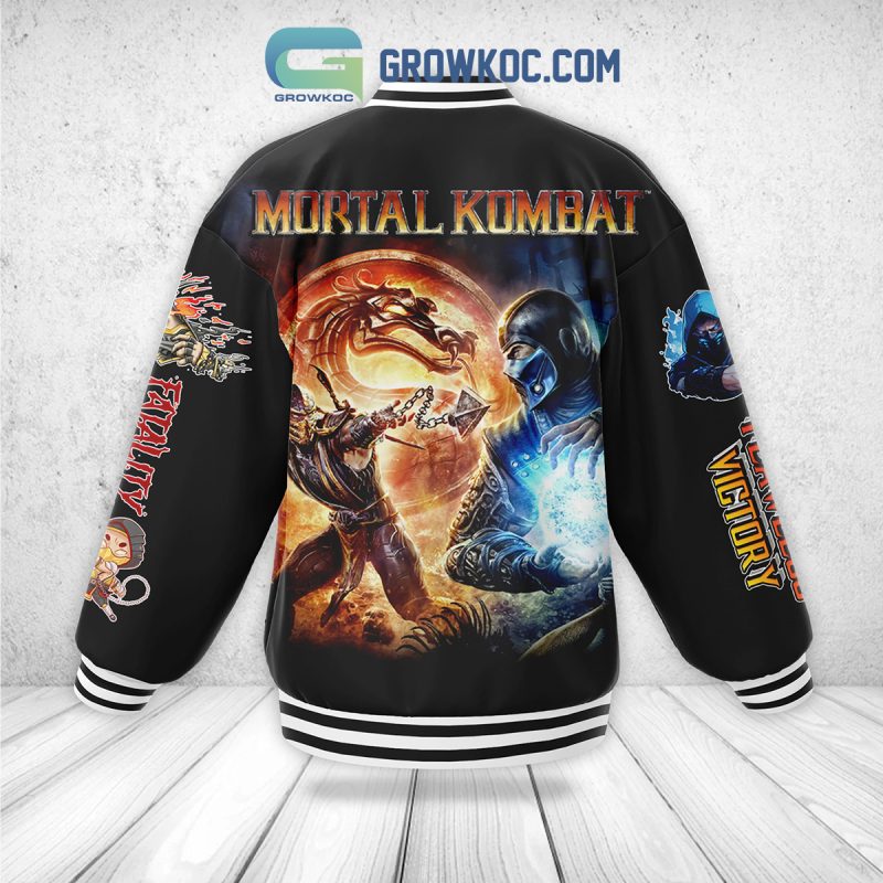 Mortal Kombat Flawless Victory Fatality Fan Baseball Jacket - Growkoc